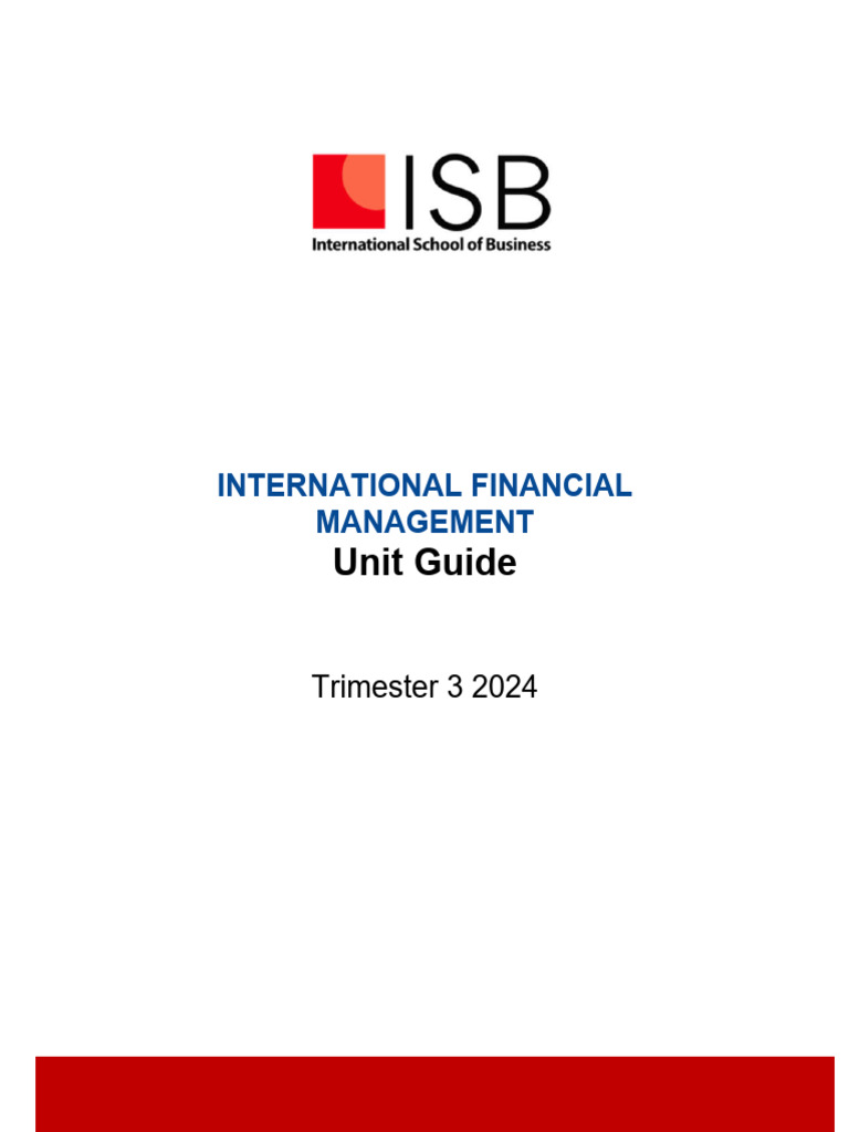 IFM Unit Guide Tri 3-2024 - Mai Le | PDF | Apa Style | Critical Thinking