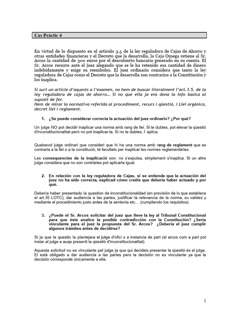 Cas Pràctic Fonts 4 | PDF | Justicia | Crimen y violencia