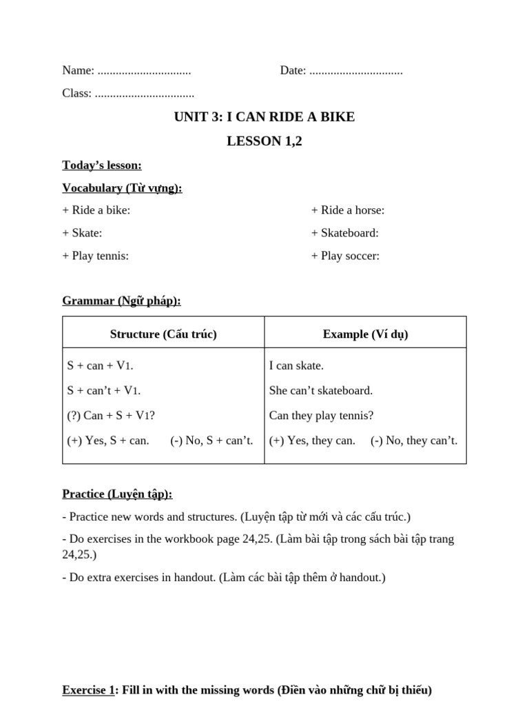 L P 2 - 17-3 - Unit 3 Lesson 1,2 | PDF