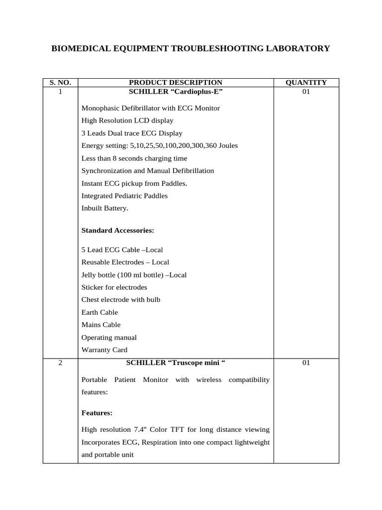 Biomedical Equipment Troubleshooting Guide | PDF | Electrocardiography