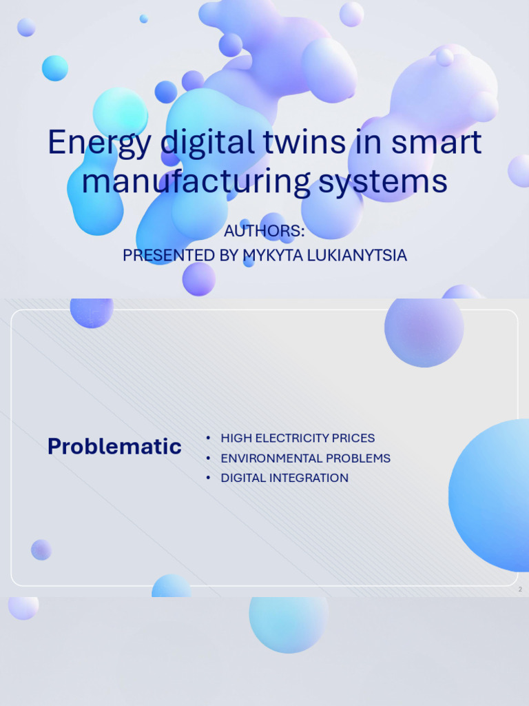 Energy Digital Twin | PDF