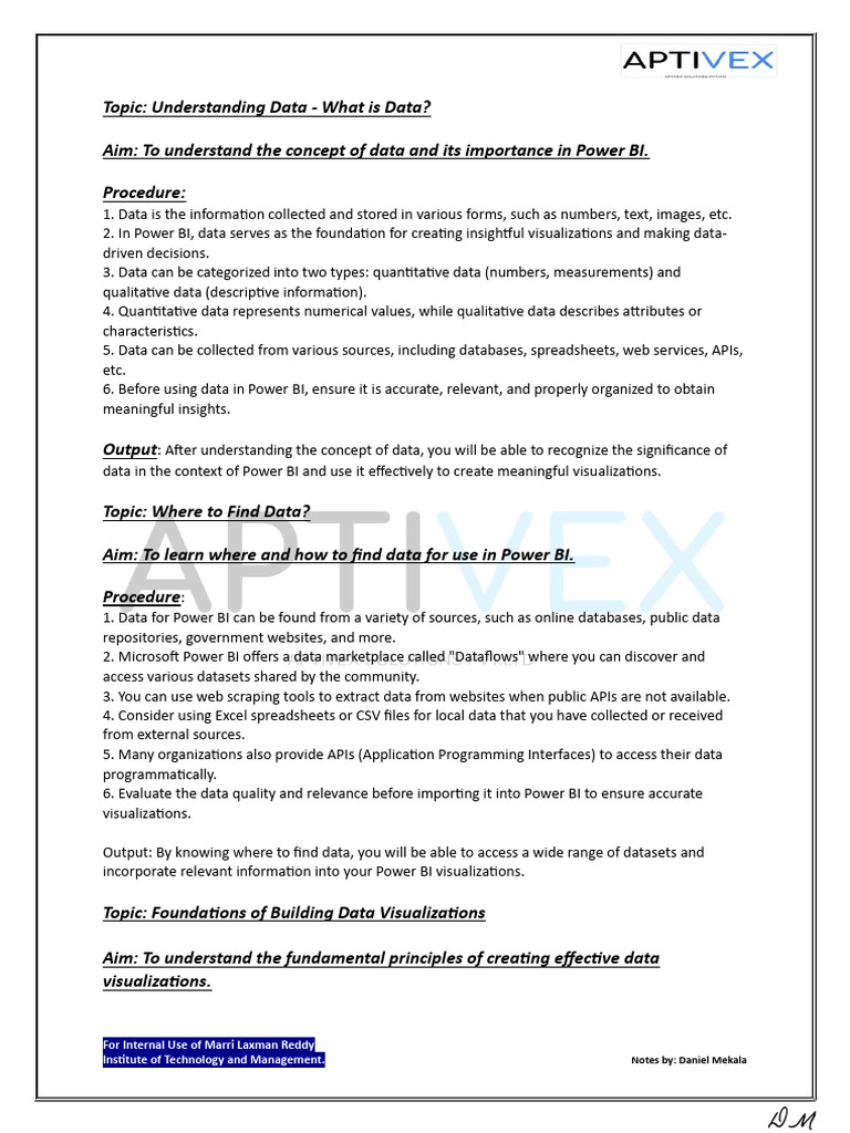 Final Doc On Power BI 10 Topics | PDF | Data | Function (Mathematics)