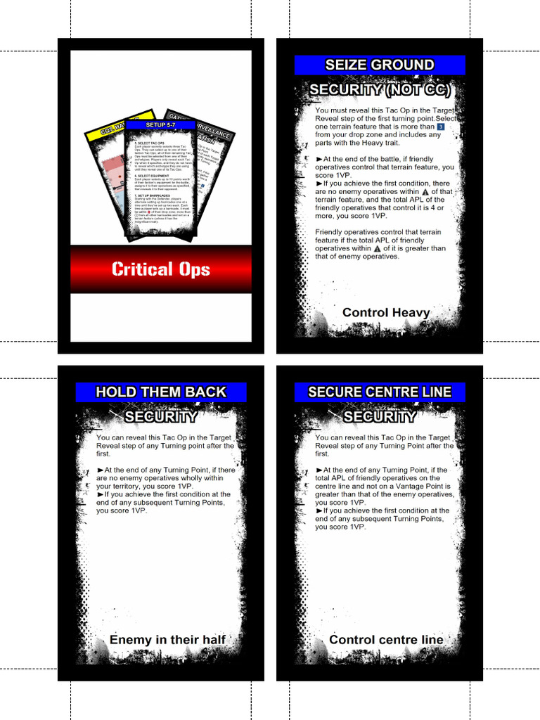 Critical Ops Deck R5.0 DUPLEX A4 HiFi | PDF