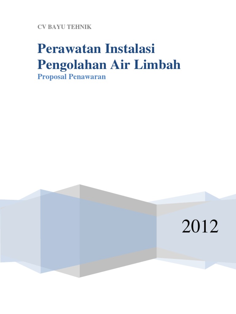Proposal Perawatan Ipal | PDF