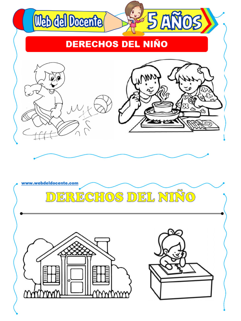 Derechos del Niño para Colorear | PDF
