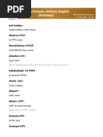 Basic Amharic Words For Beginners Free PDF | PDF | Linguistics