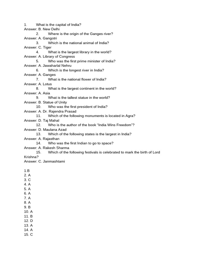 Answer Key | PDF