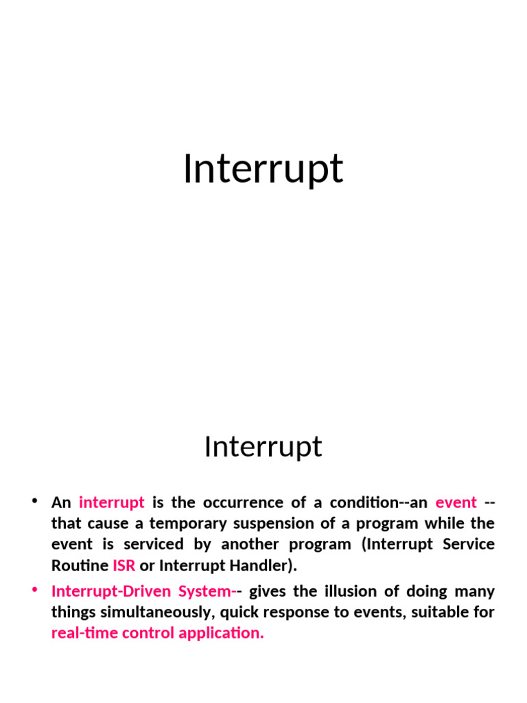 Interrupt (1) | PDF | Information Technology | Computer Architecture