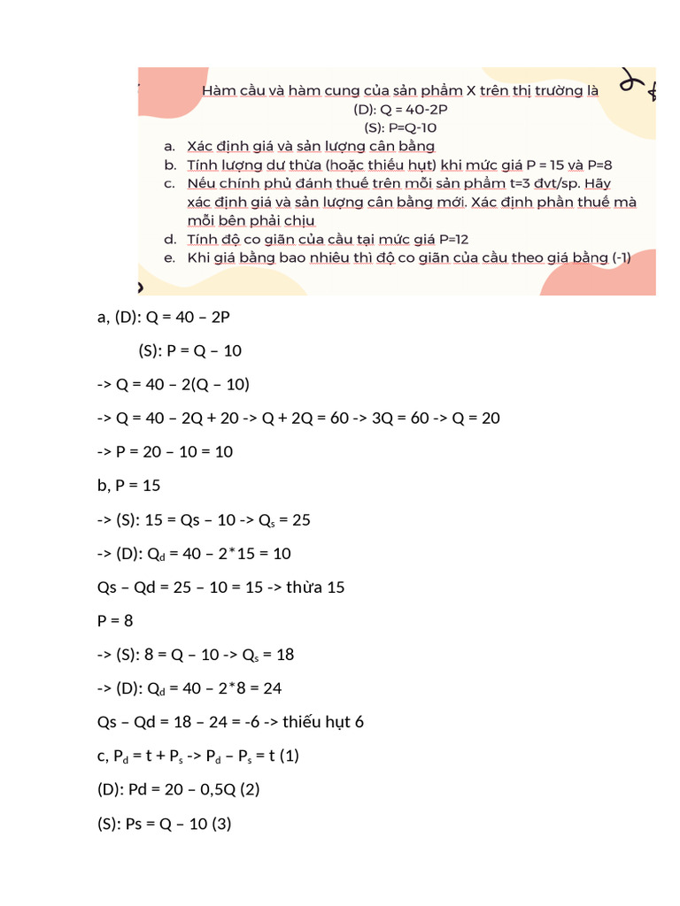 Đề cương KT Vi Mô | PDF