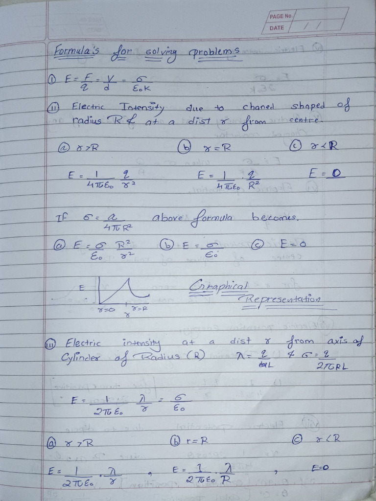 Electrostatic Formula | PDF