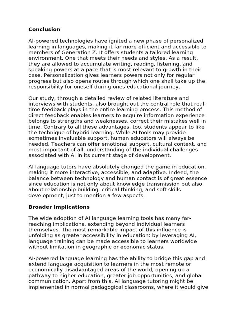 Conclusions and Implications | PDF | Learning | Artificial Intelligence