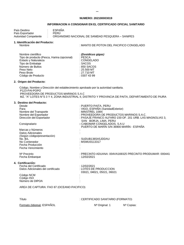 Proyecto Exp.3019 | PDF