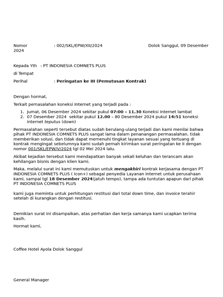 Surat Sp Icon Plus . | PDF