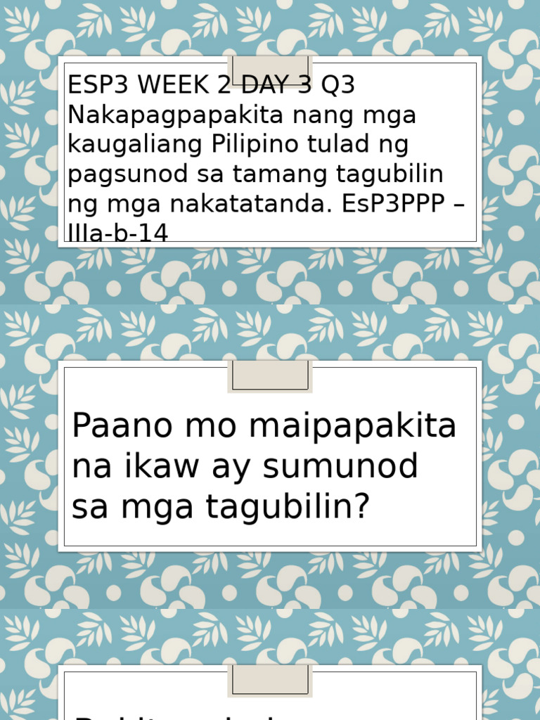 ESP-3-PPT-WEEK2-DAY3-Q3 | PDF