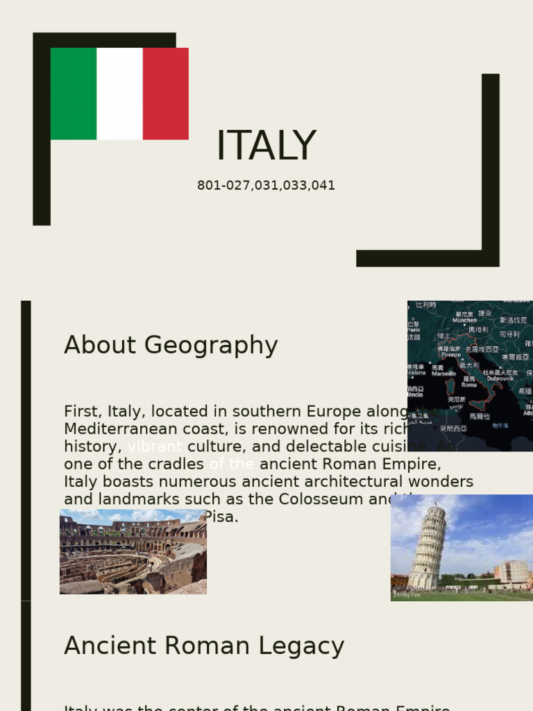 Discover Italy: Culture, History, and Cuisine | PDF