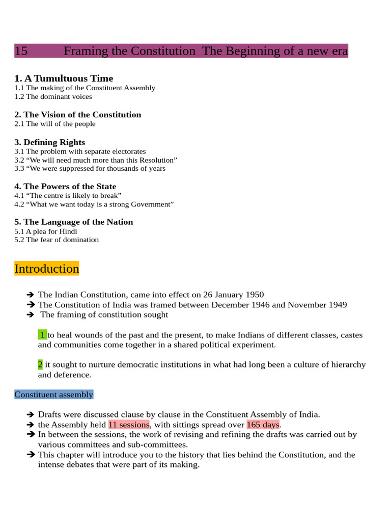 12. Framing the Constitution | PDF | Jawaharlal Nehru