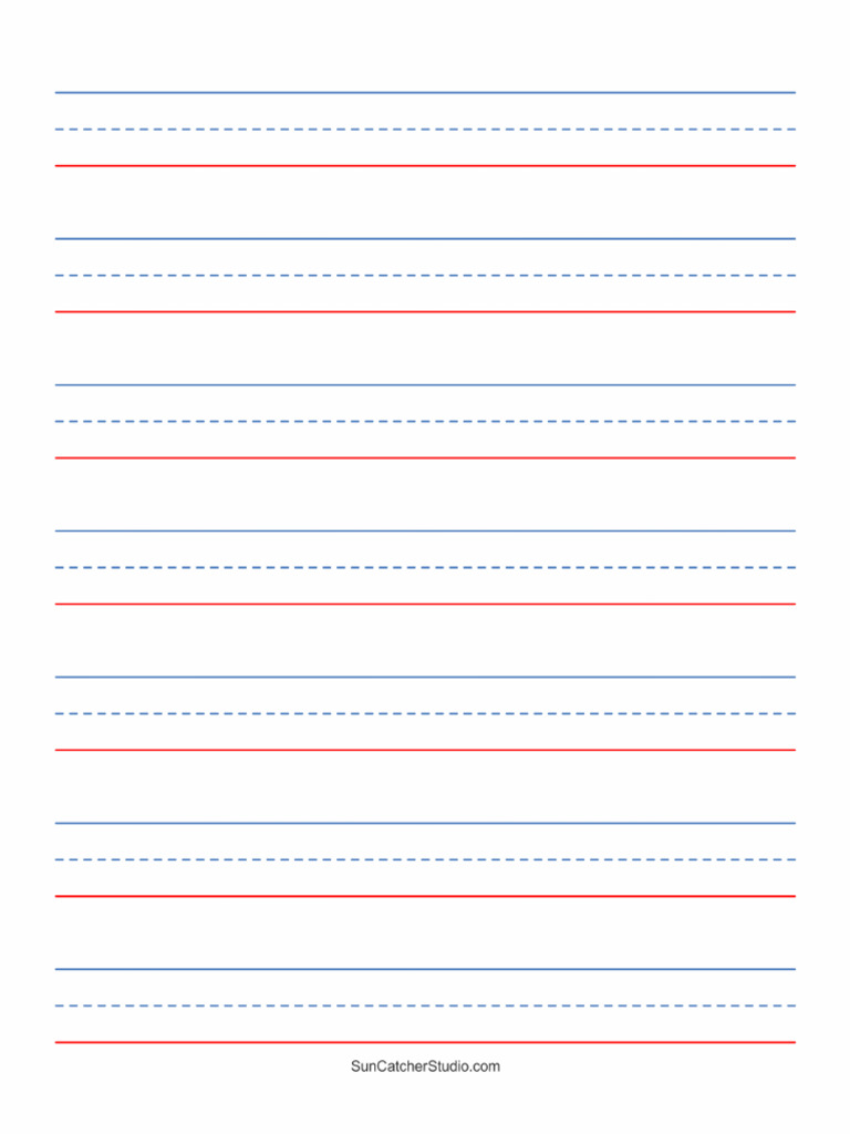 printable-handwriting-lined-paper-portrait-7-ff0000-4477bb | PDF