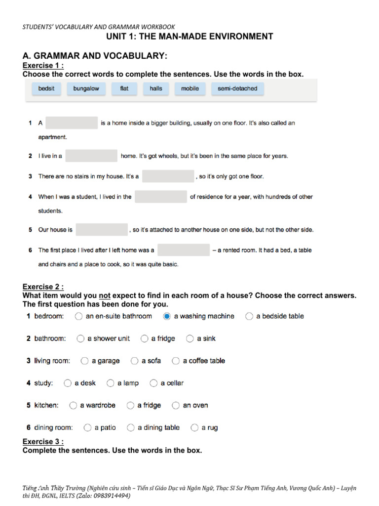 Sách Grammar Vocabulary - Final (1) | PDF | Linguistics