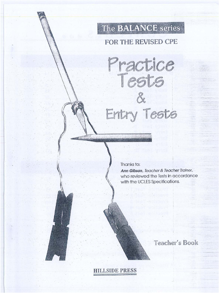 Teacher S Book Balance 5 1 | PDF