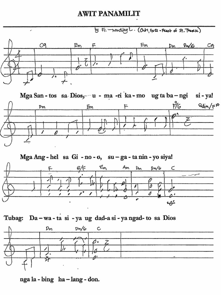 Awit Sa Panamilit | PDF