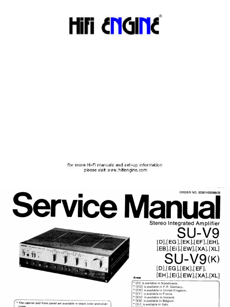 Technics Su-V9 Service | PDF