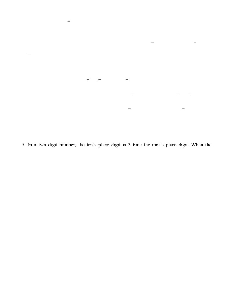 Chapter-3-Pair-of-Linear-Equations-in-Two-Variables-CW-Problems | PDF ...