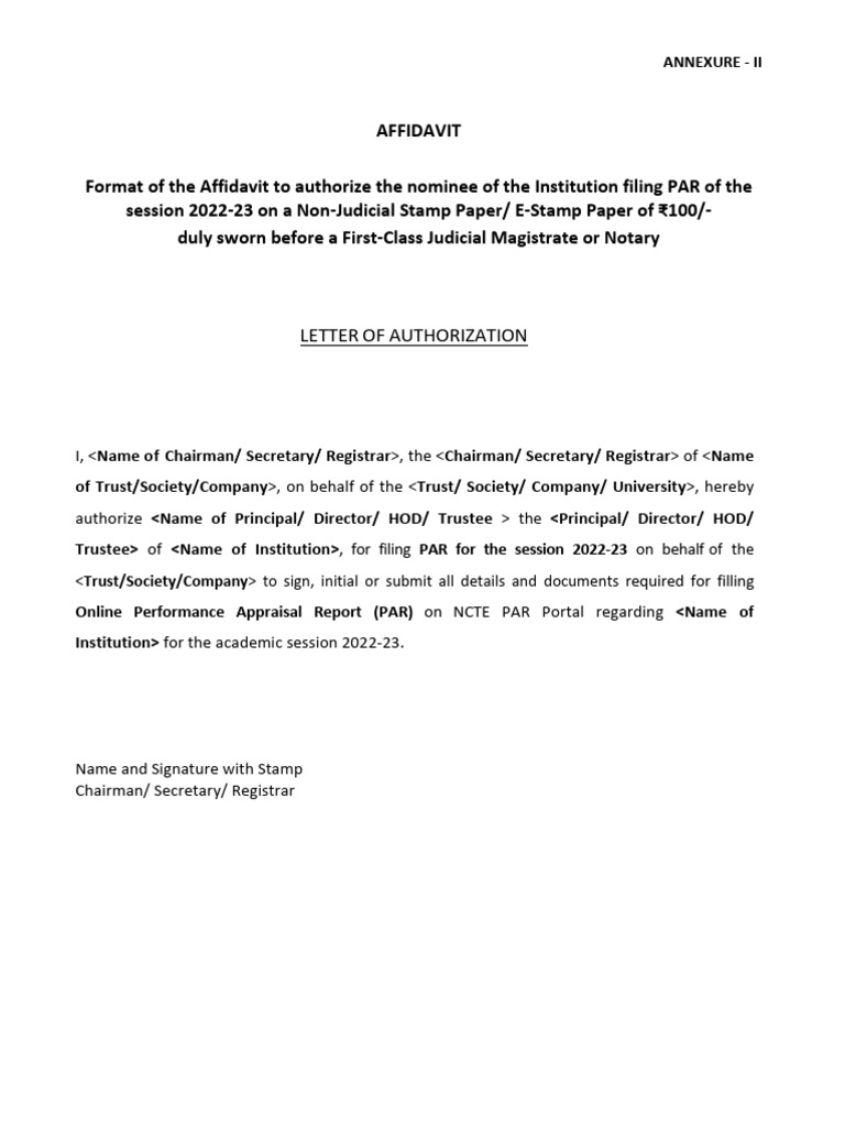 Annexure II 2022-23 | PDF