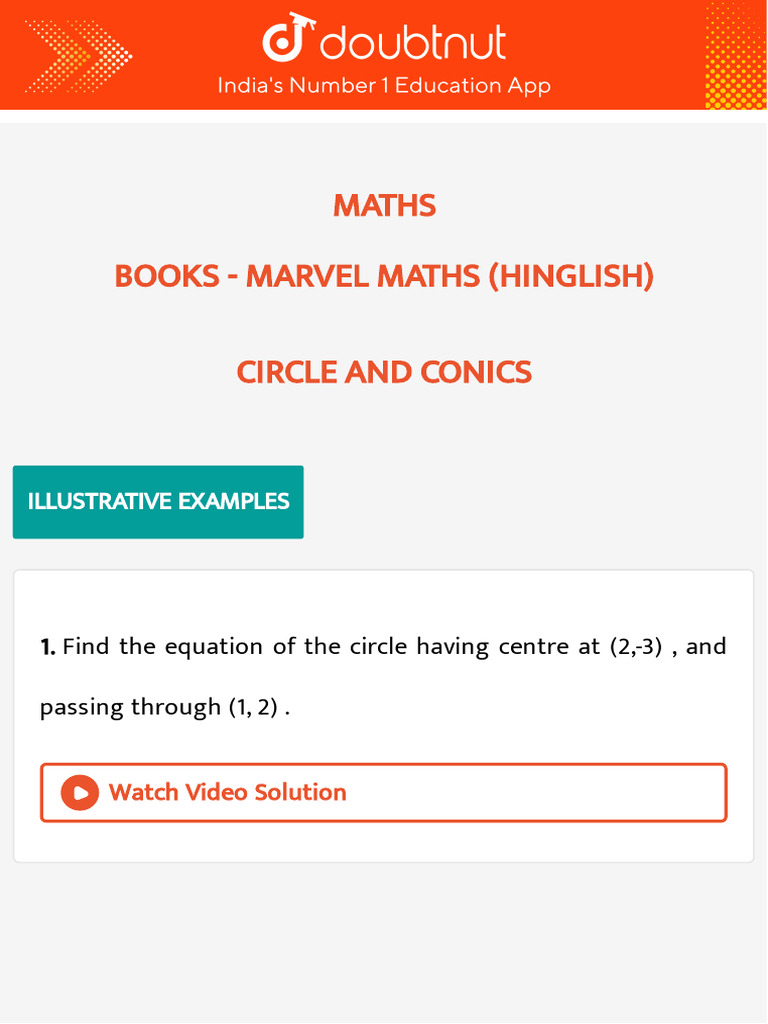Circle Mcq | PDF | Ellipse | Geometry