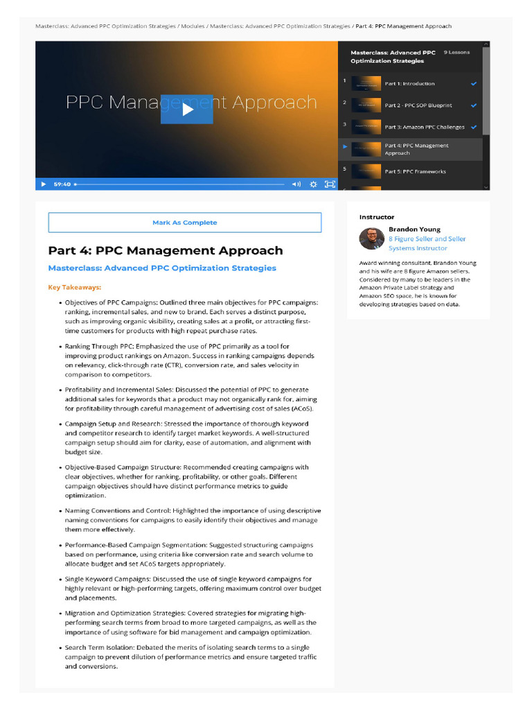 04-Part 4 PPC Management Approach | PDF | Search Engine Optimization ...