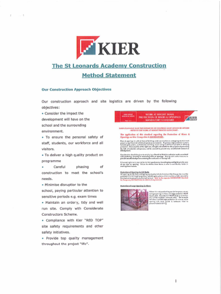 Construction Method Statement | PDF