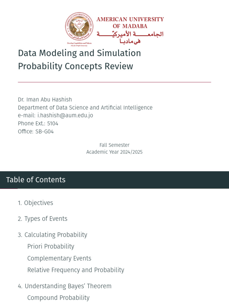 05 Probability Concepts Review | PDF | Probability | Probability Theory