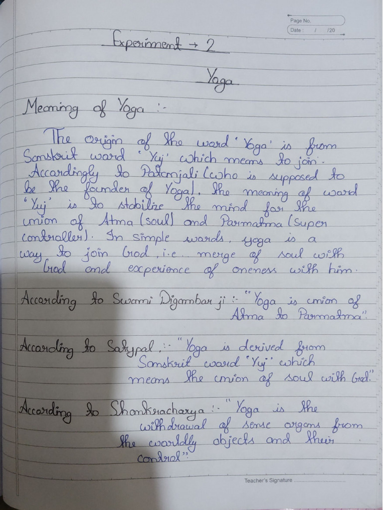 Yoga Practical | PDF