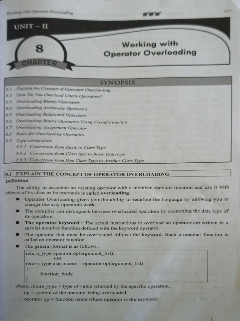 Oops Chapter 8 | PDF