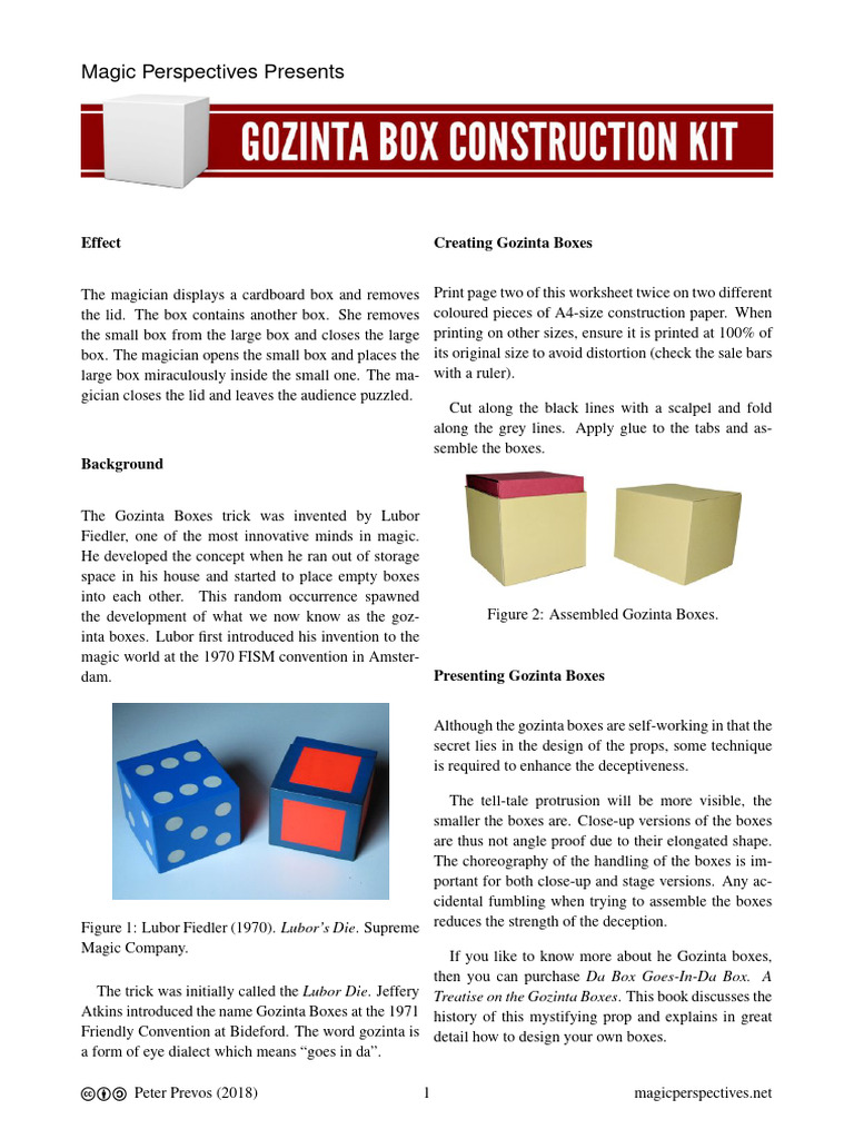 Gozinta Construction Kit | PDF
