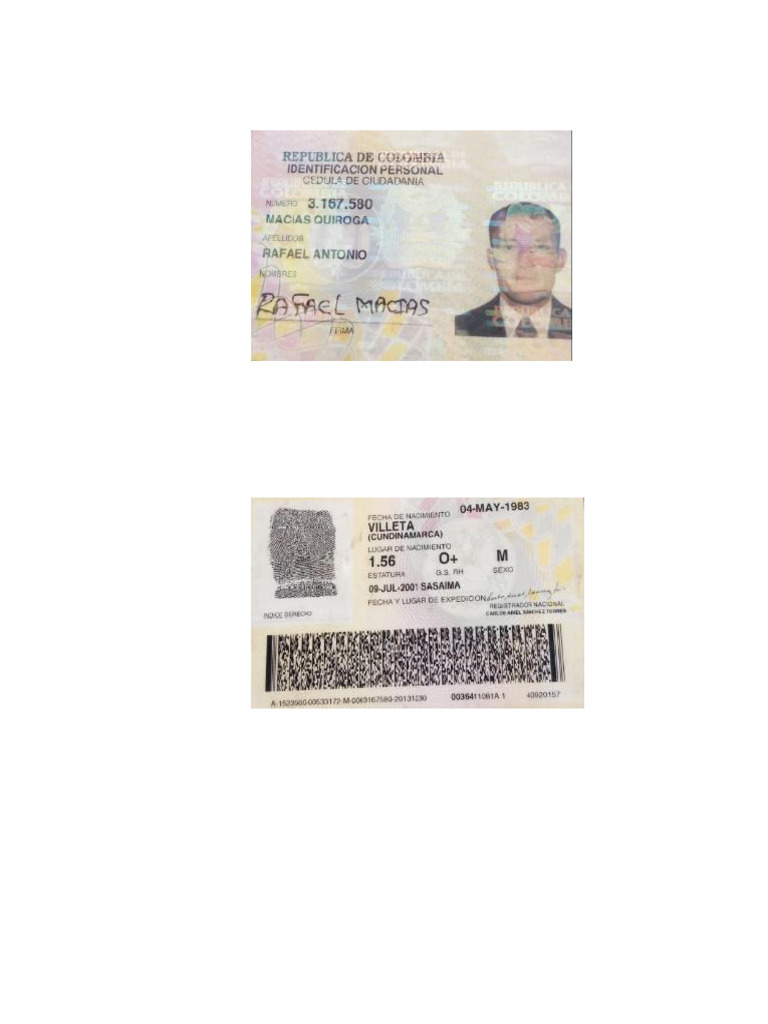 Cédula Rafael | PDF