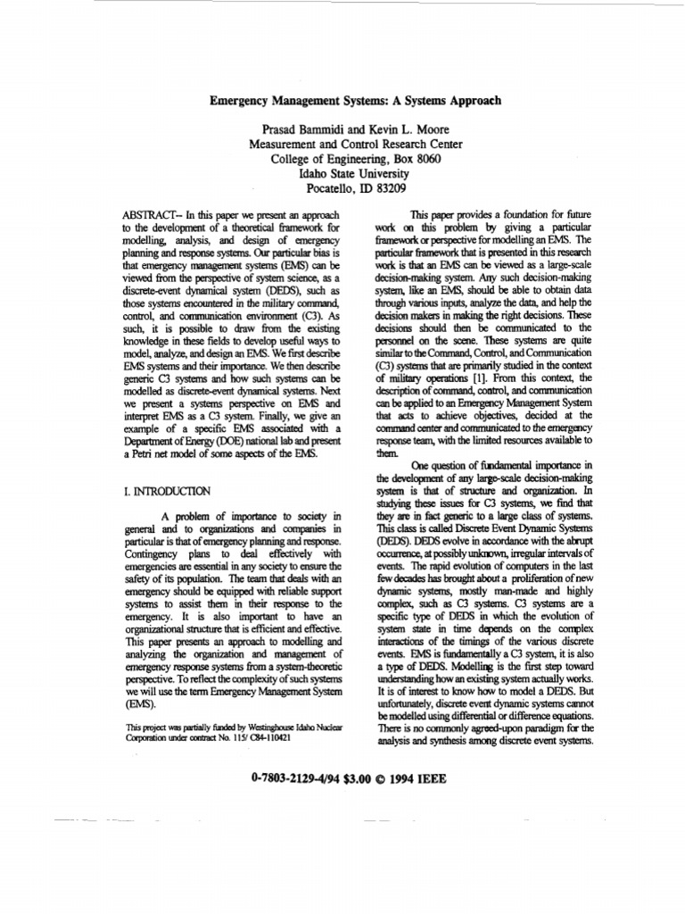 EMS= systems-approach | PDF | System