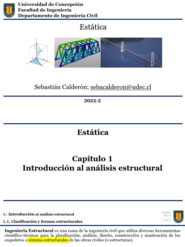 01 - Clase 01 - Cap 1 | PDF | Análisis estructural | Fuerza