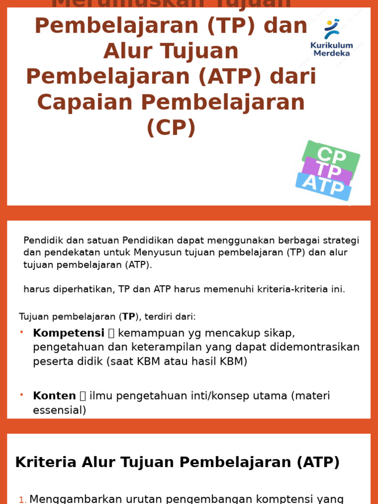 12 - 07 - 2024 - SAL - Penyusunan CP-TP-Protas Dan Prosem | PDF