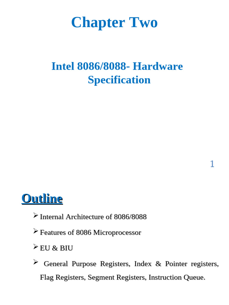 Intel 8086/8088 Microprocessor Overview | PDF | Central Processing Unit ...