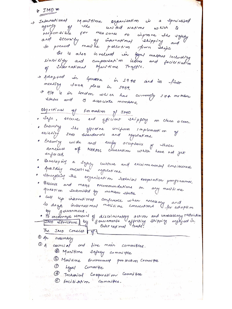 Imo Notes Hand Written | PDF