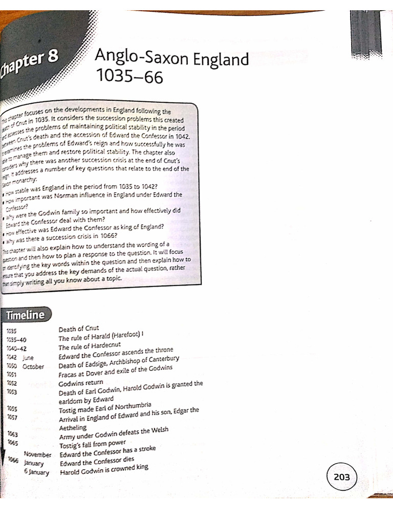 Early Medieval England Ch.8 | PDF