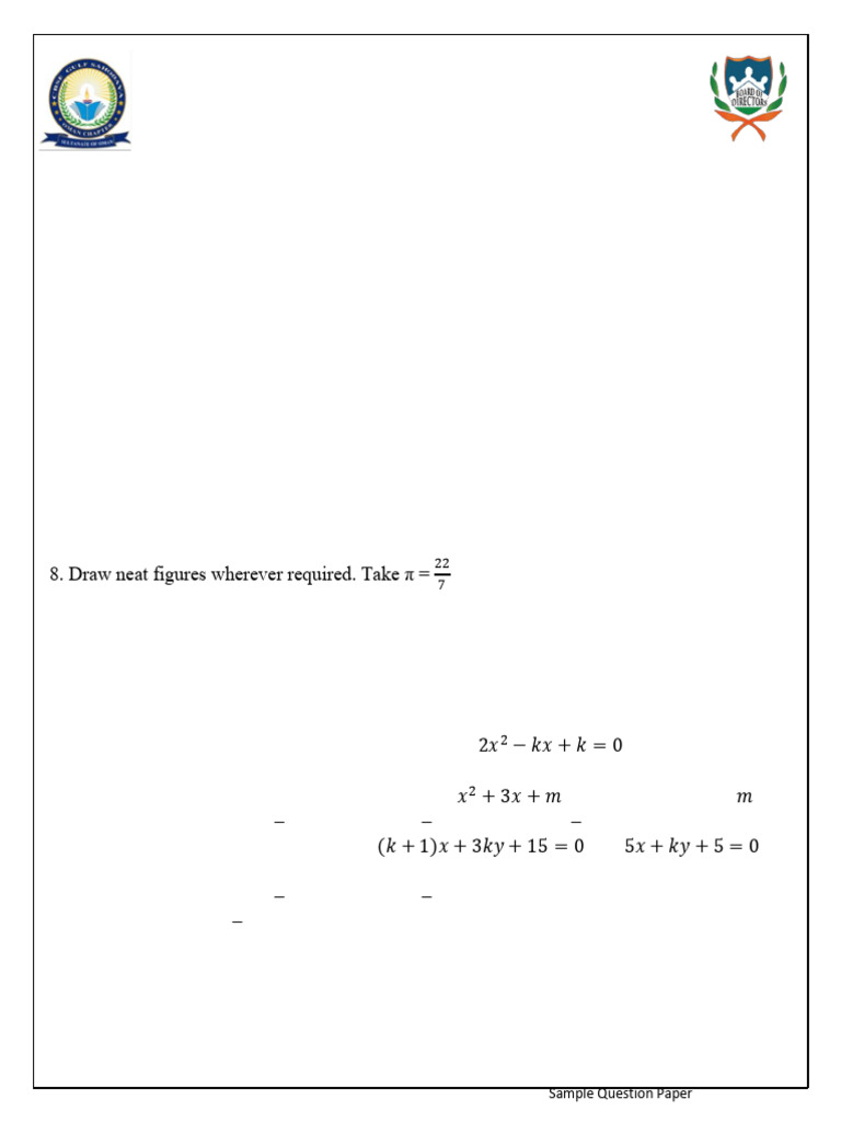 Math Standard 041 Question Paper | PDF | Sphere | Circle