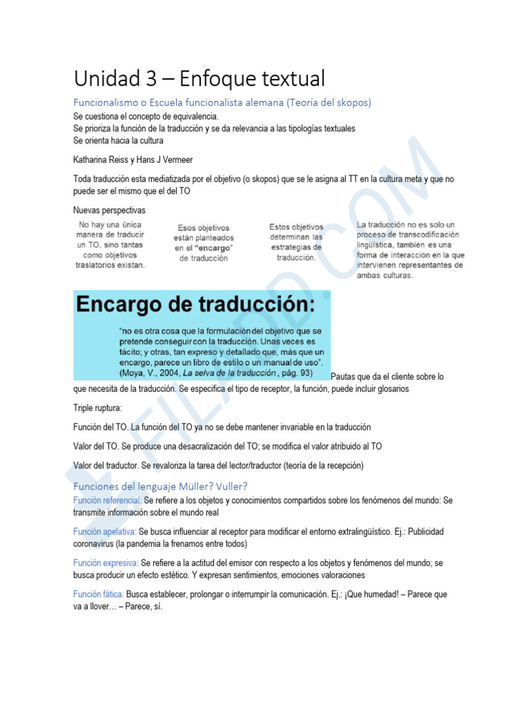 Resumen U3 | PDF | Traducciones | Lingüística