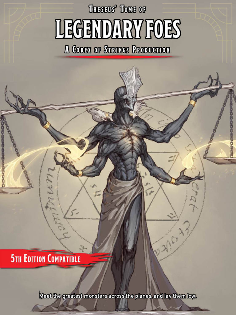 Theseus' Tome of Legendary Foes - Showcase | PDF | Dungeons & Dragons