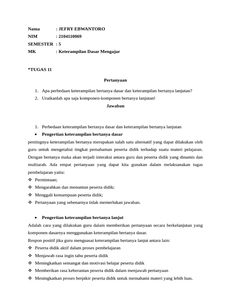 Tugas 11 KDM (Jefry) | PDF