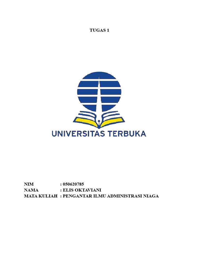 Elis Oktaviani-050620785-Adbi4130-Pengantar Ilmu Administrasi Niaga-Tugas 1 | PDF