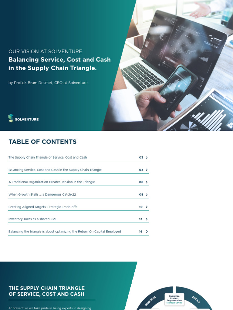 (Report) Balancing Supply Chain Triangle - Solventure | PDF | Inventory ...