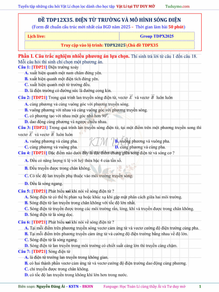 1722570952119-de-tdp12x35-dtl-dien-tu-truong-va-mo-hinh-song-dien-tu-form-chuan-2025-a-pdf | PDF