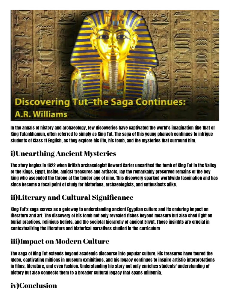 In the annals of history and archaeology, few discoveries have ...