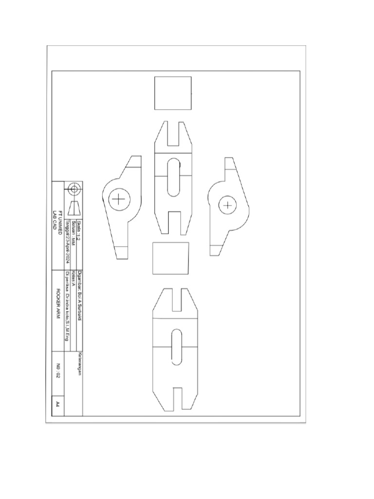 Tampak Rocker Arm 2D Boy | PDF